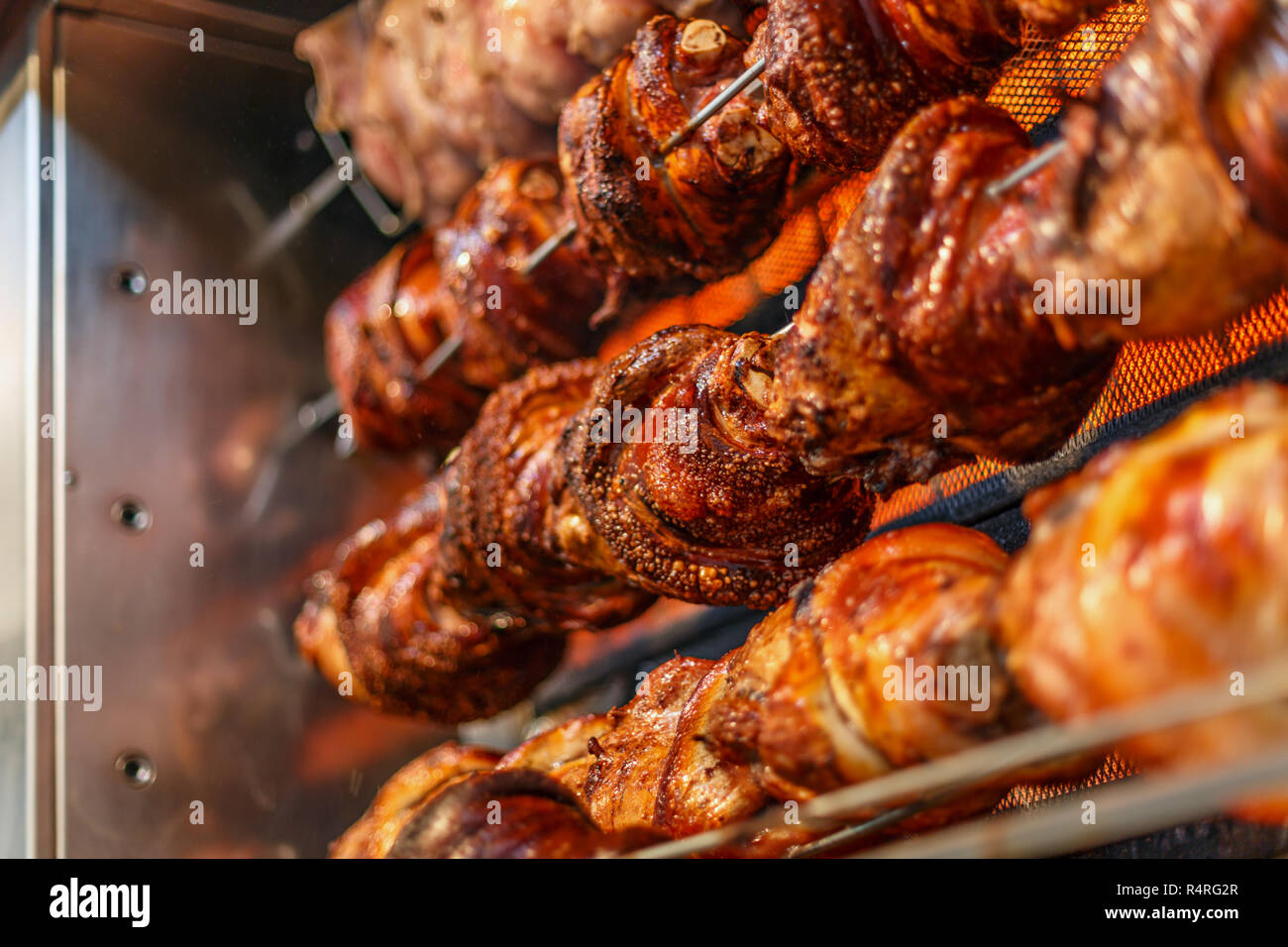 Roasted pork knuckle Stock Photo - Alamy