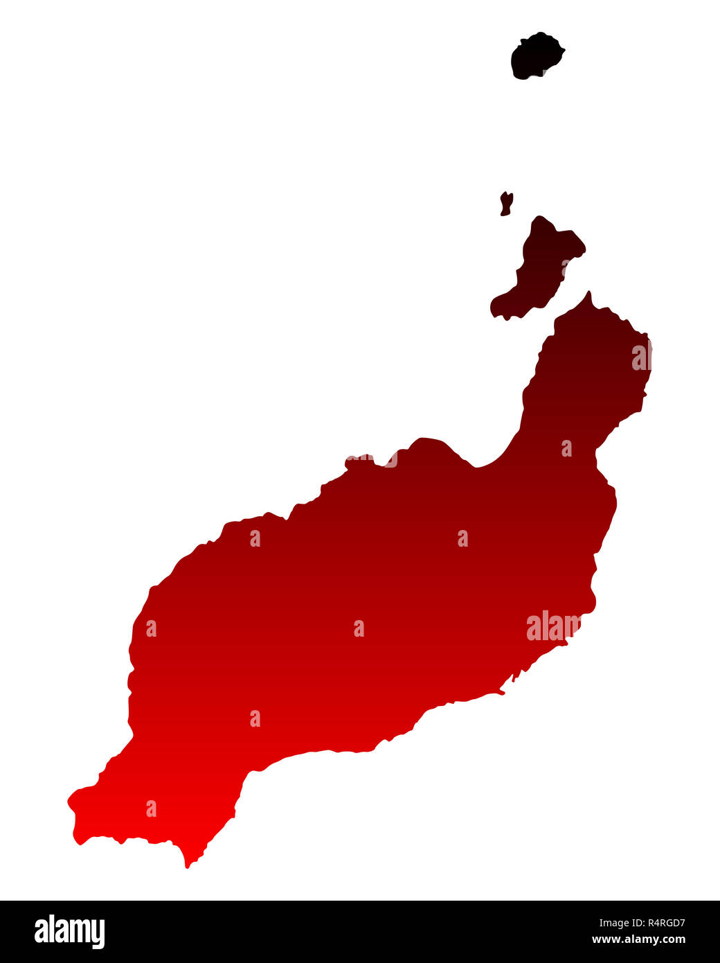 Lanzarote map hi-res stock photography and images - Alamy