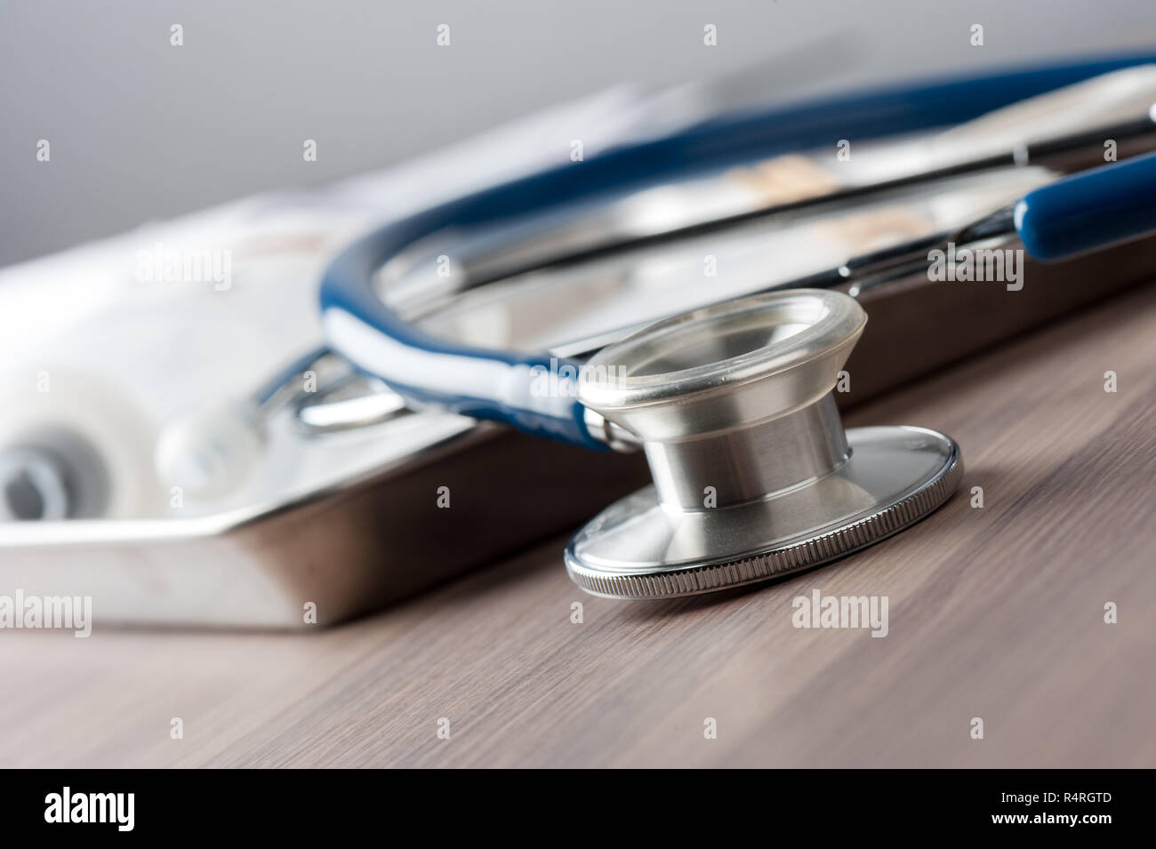 closeup stethoscope, medical tools, healthcare and medical concept ...