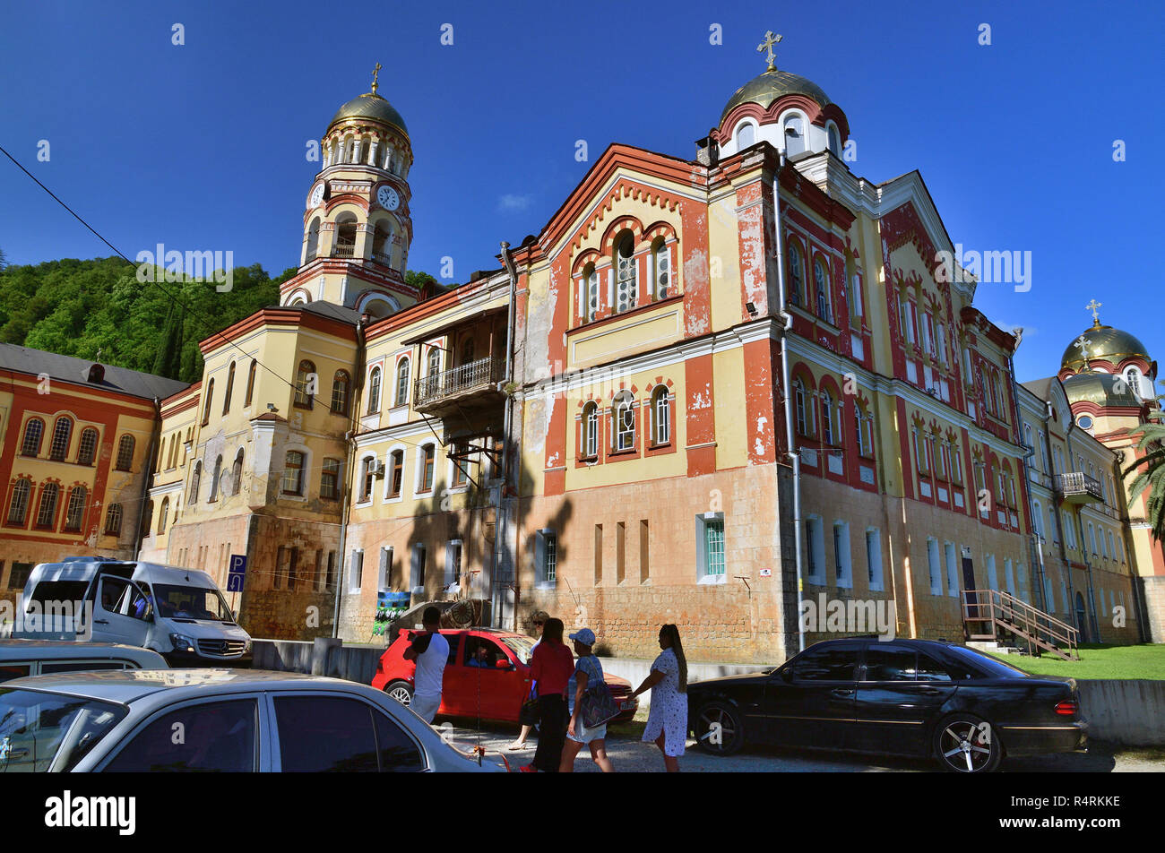 New Athos, Abkhazia - June 3. 2018. Orthodox Monastery in New Athos ...