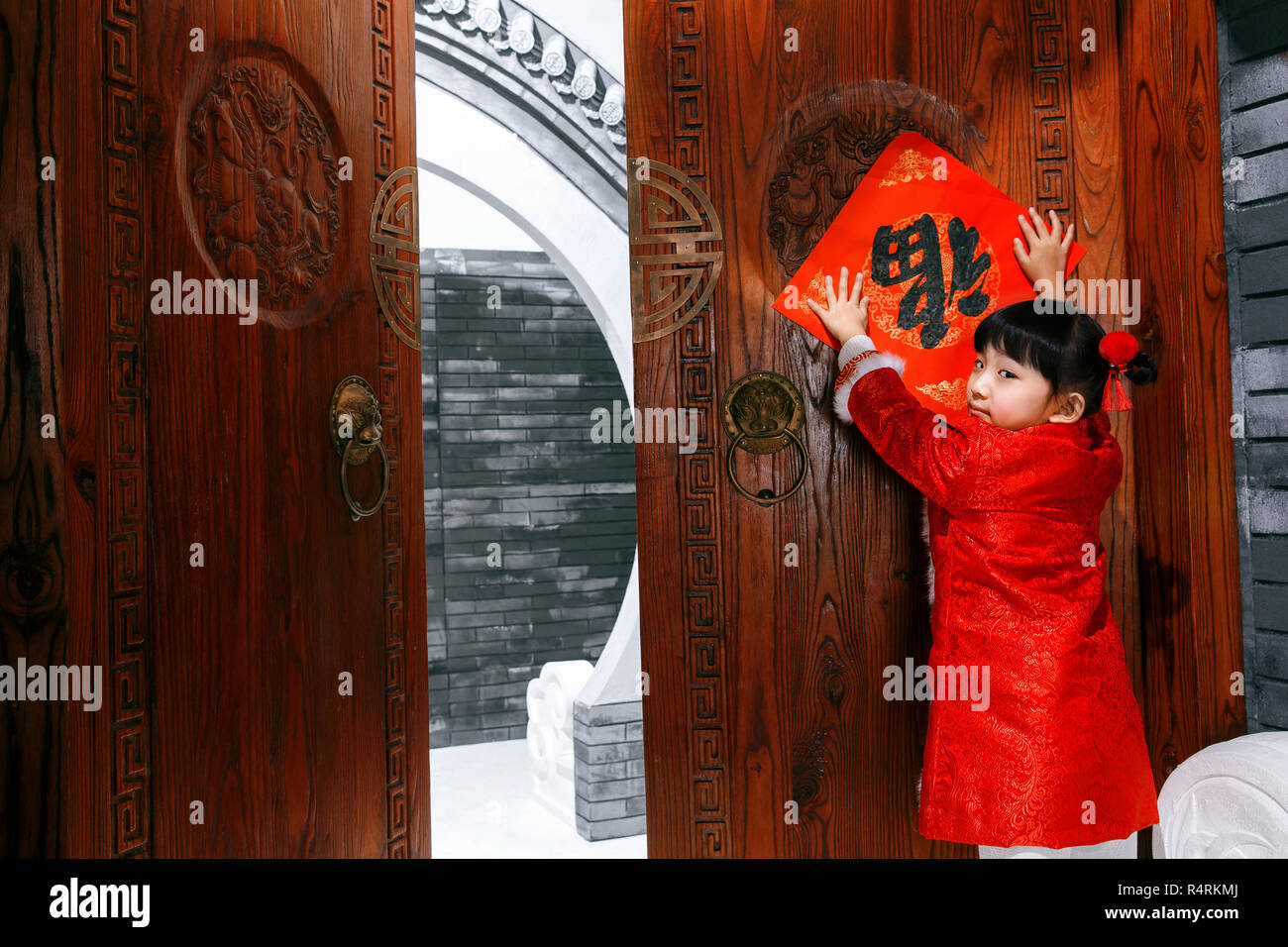 Chinese Spring Couplets Door High Resolution Stock Photography and ...