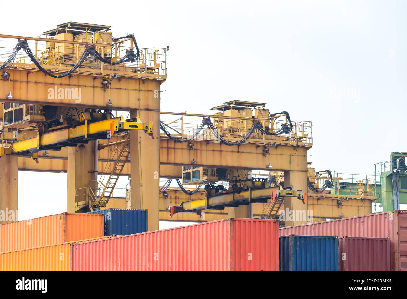 Cargo Containers Stack Stock Photo - Alamy