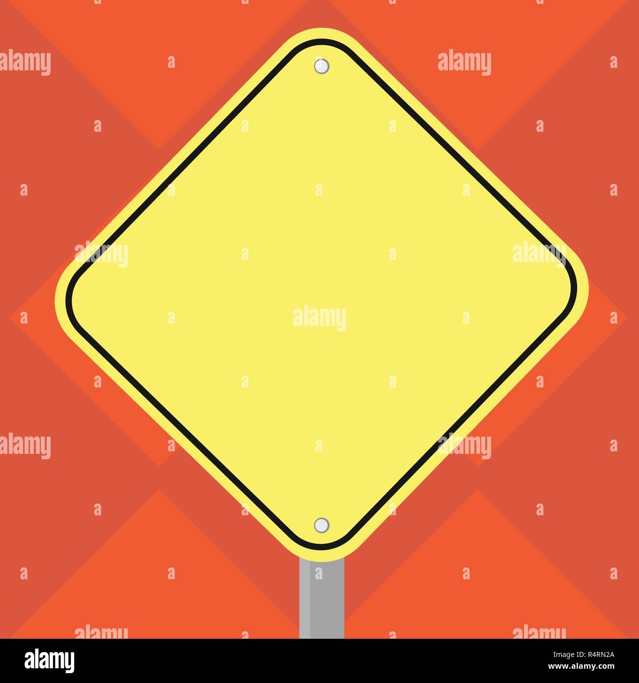 Diamond shape hazard symbol vector hi-res stock photography and images ...