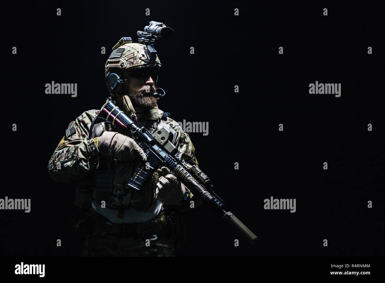 Army Ranger in field Uniforms Stock Photo - Alamy