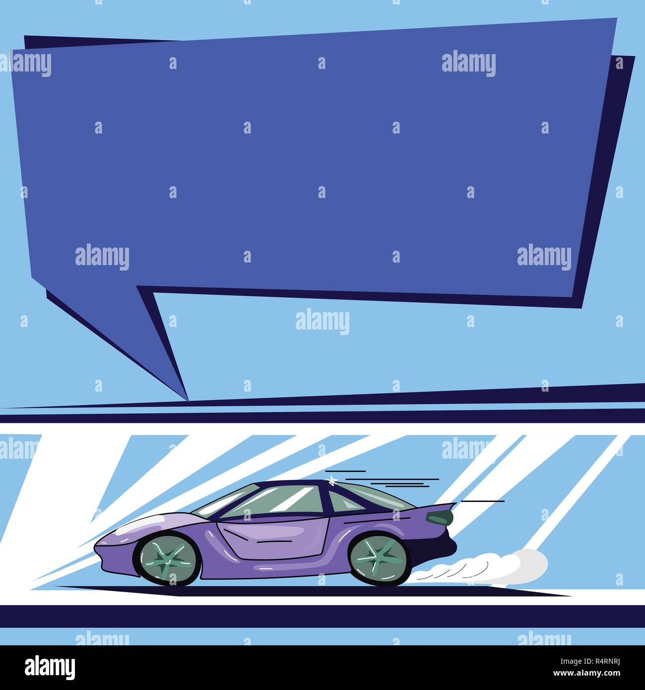 Violet color car Stock Vector Images - Alamy