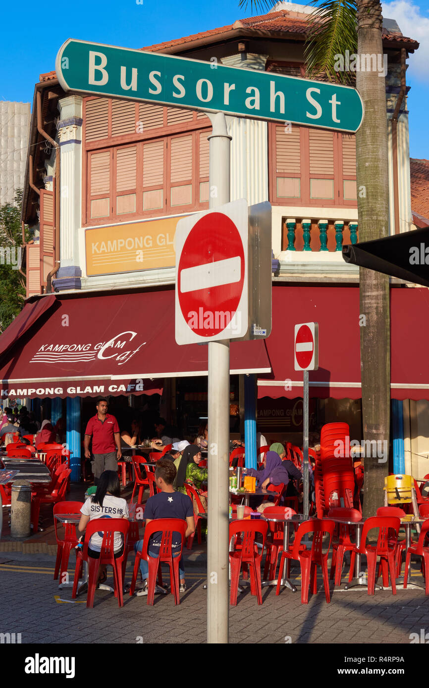Kampong Glam Café in Bussorah St. in Kampong Glam or Arab St. area ...