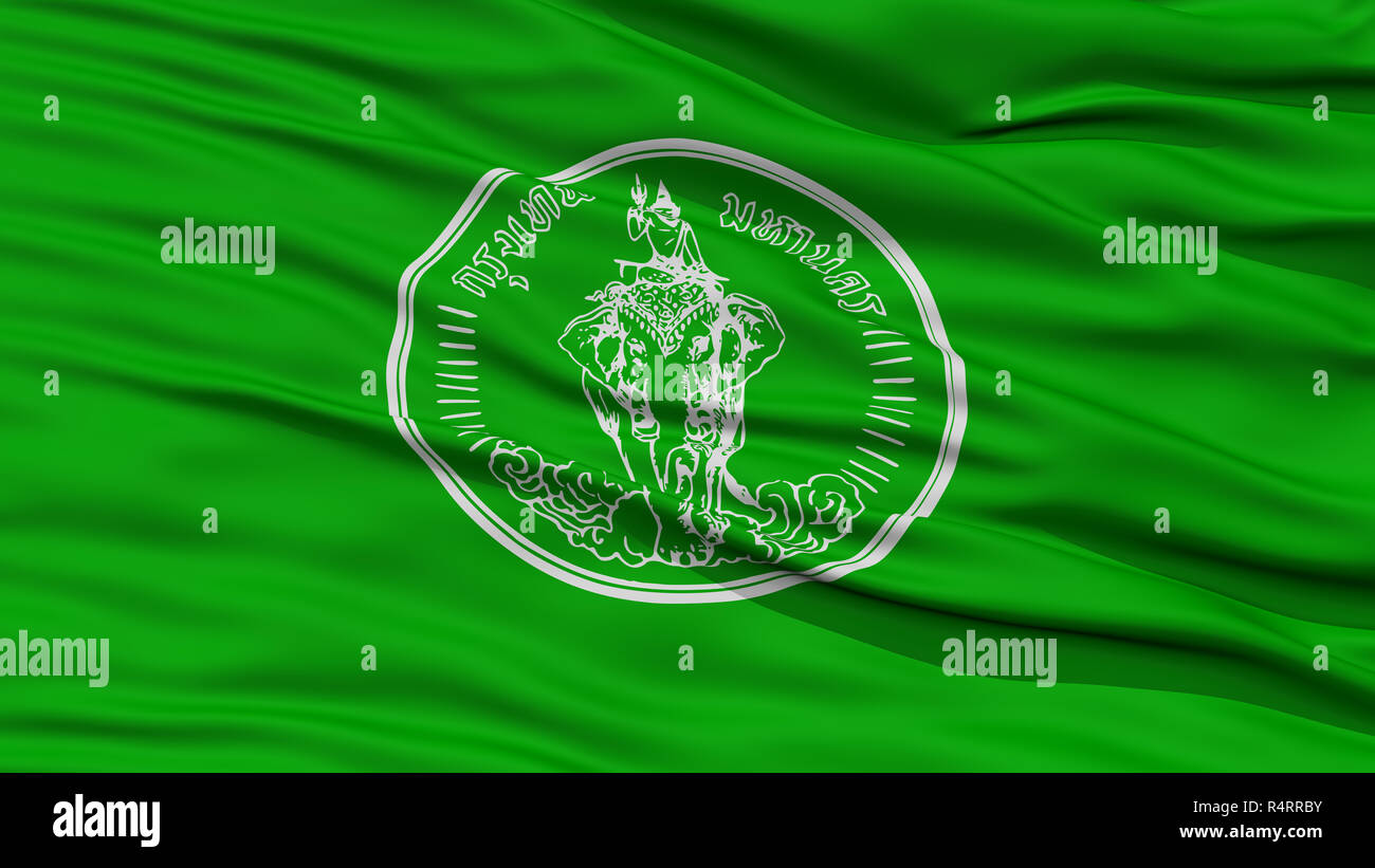 Closeup Bangkok City Flag, Thailand Stock Photo - Alamy