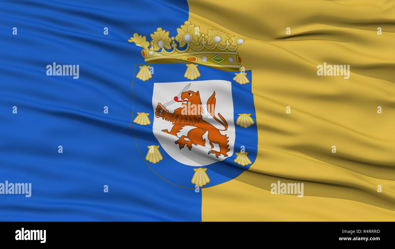 Closeup Santiago City Flag, Chile Stock Photo - Alamy