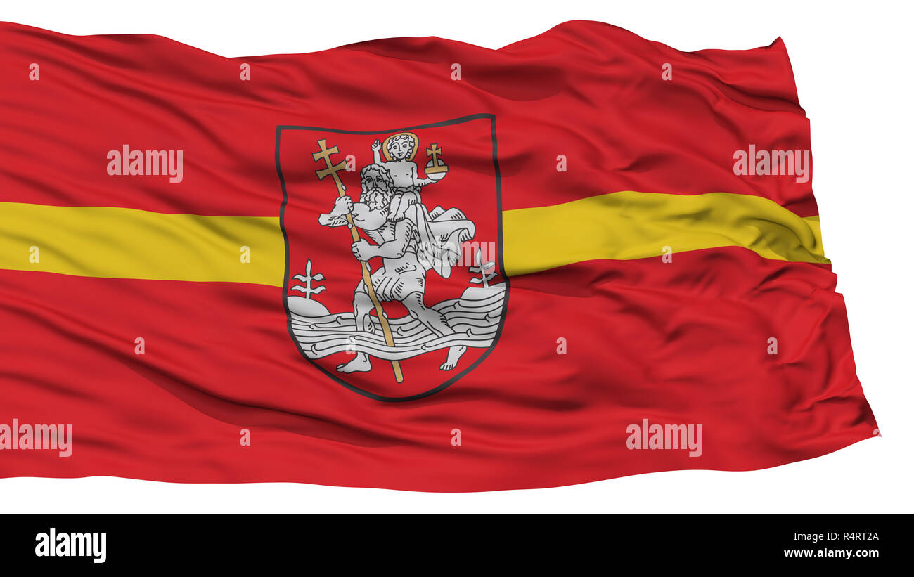 Isolated Vilnius City Flag Stock Photo - Alamy