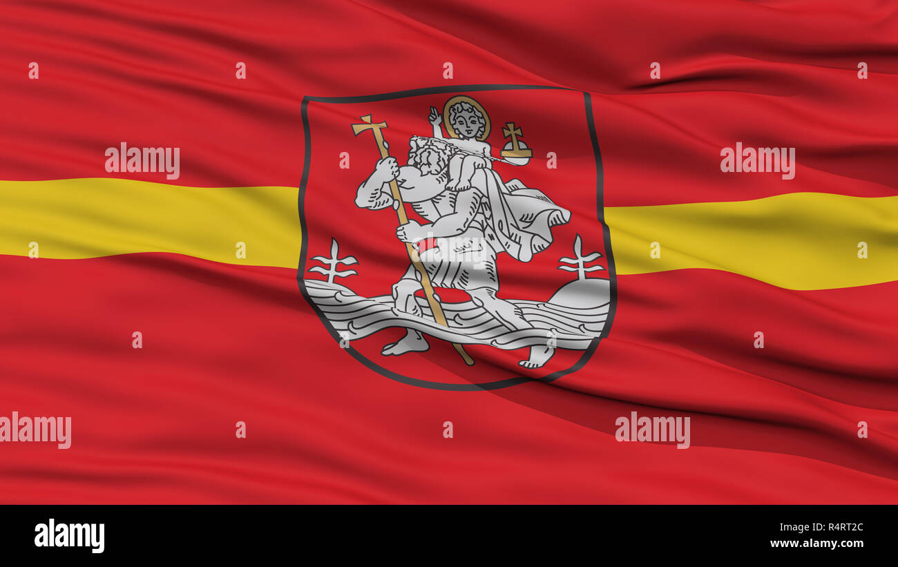 3d flag of the vilnius hi-res stock photography and images - Alamy