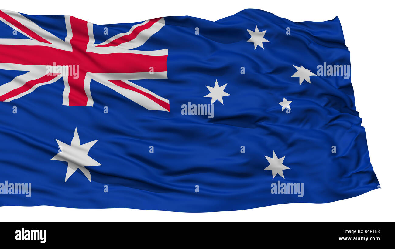 Isolated Australia Flag Stock Photo - Alamy