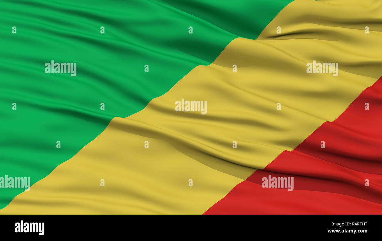 Closeup Congo Flag, Brazzaville Stock Photo - Alamy