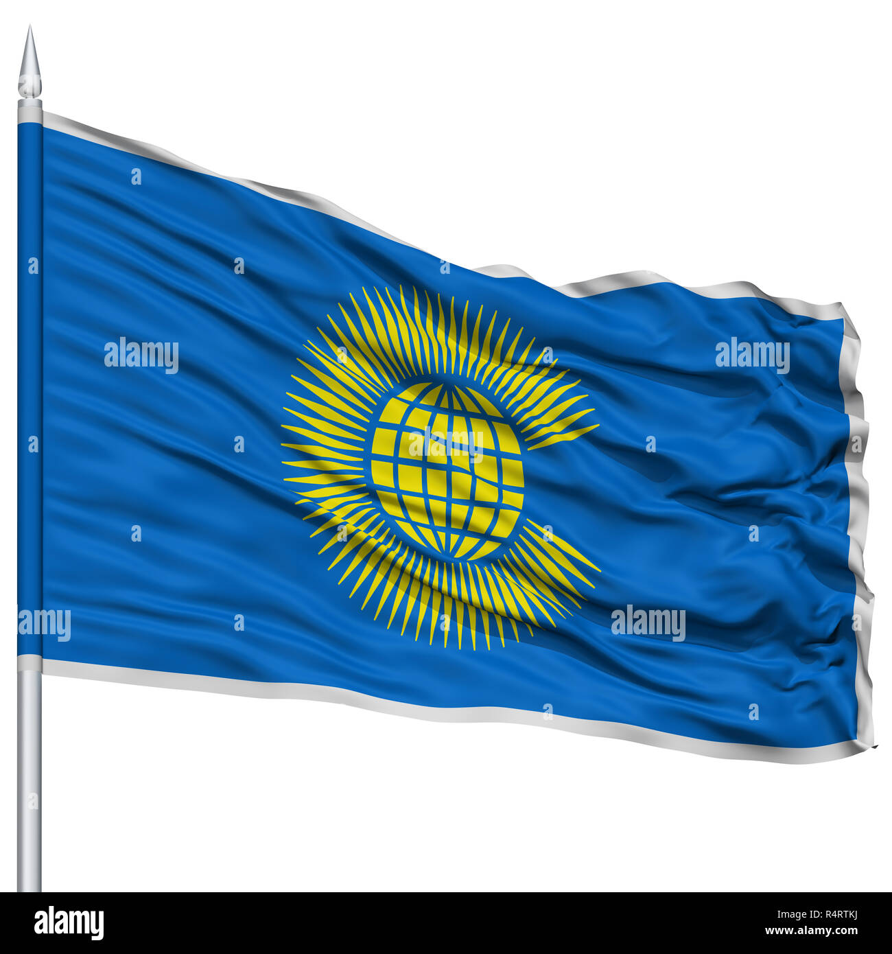 The commonwealth flag flies hi-res stock photography and images - Alamy