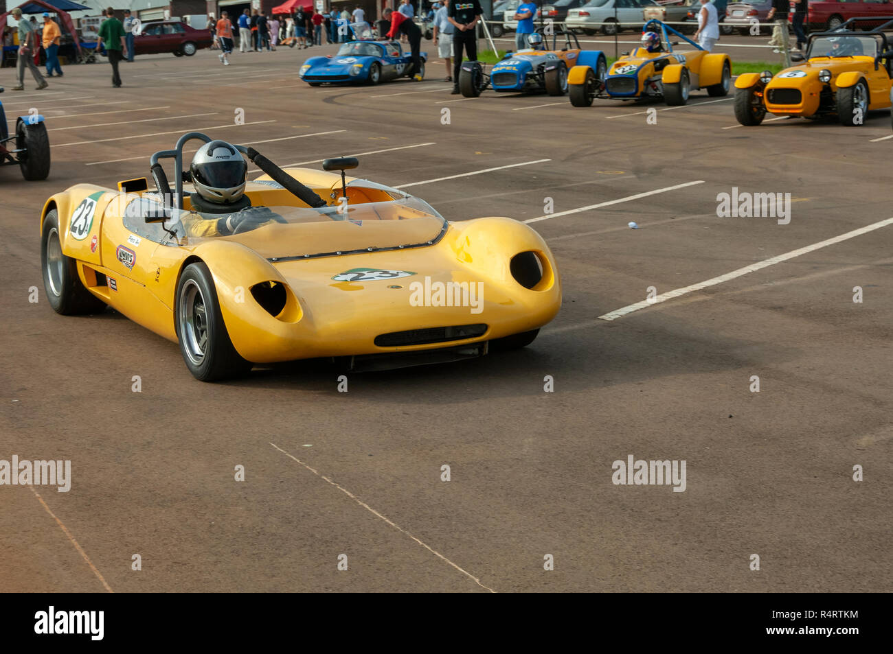Classic car race meeting held at Zwartkops raceway in Pretoria, South ...