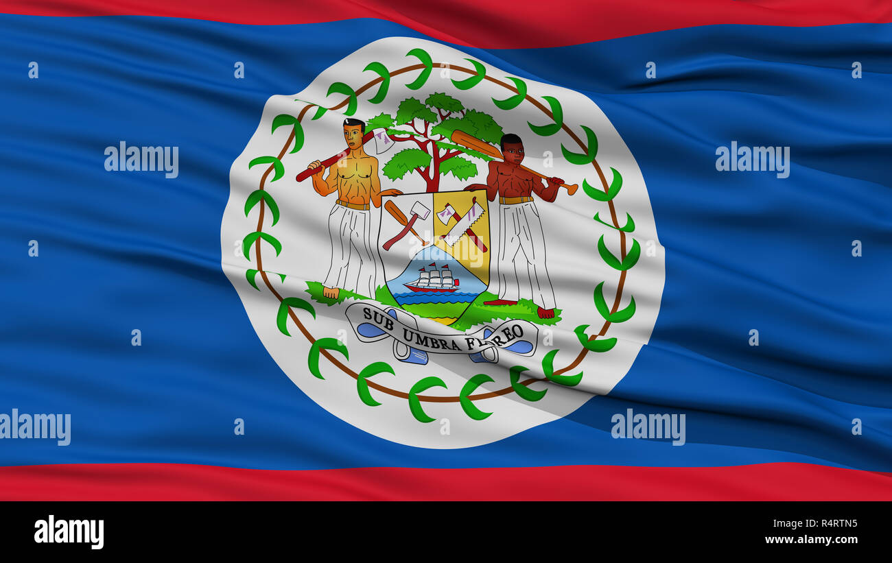 3d render belize flag hi-res stock photography and images - Alamy
