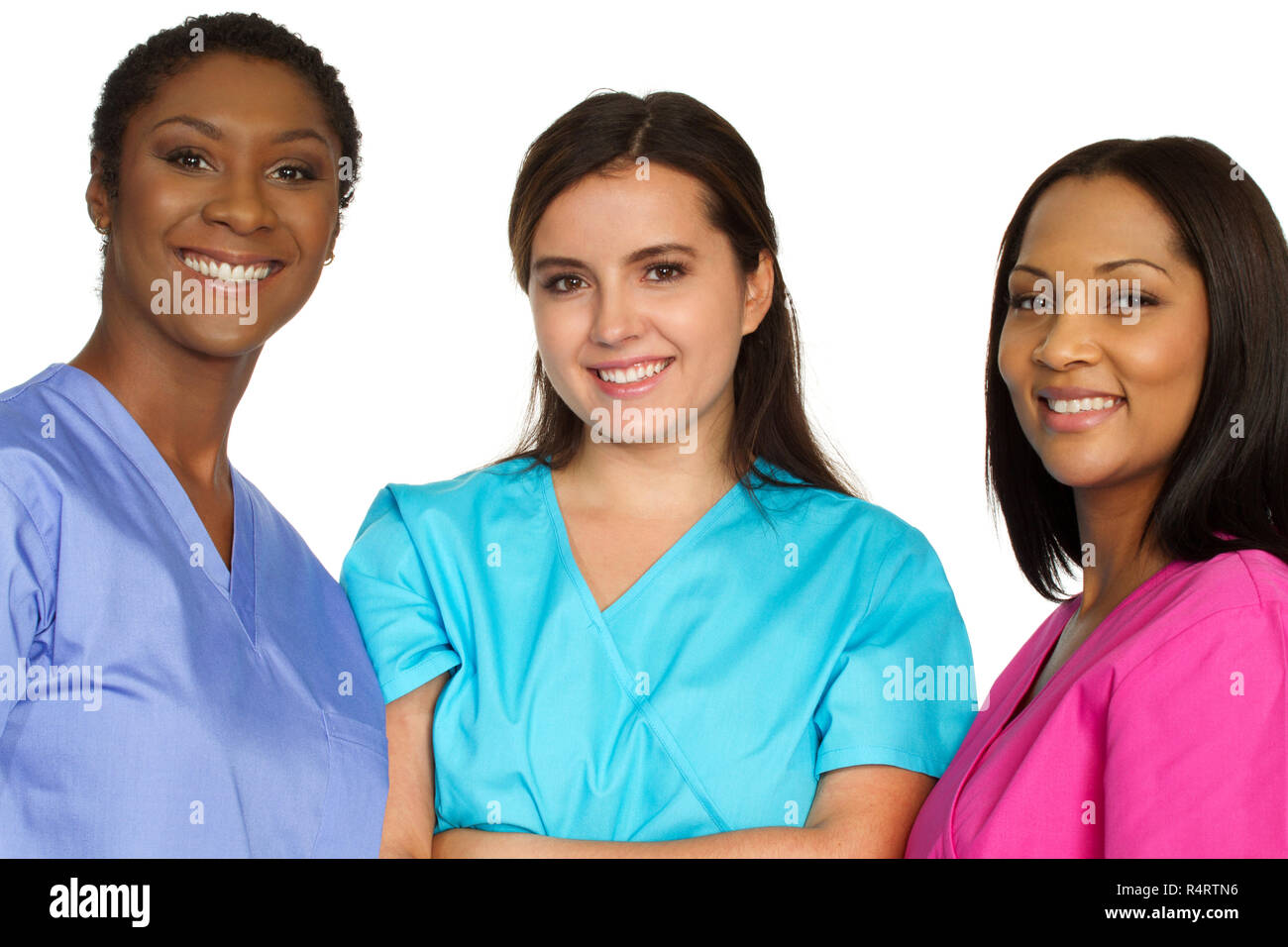 Medical team of women. Diverse group of nurses Stock Photo - Alamy