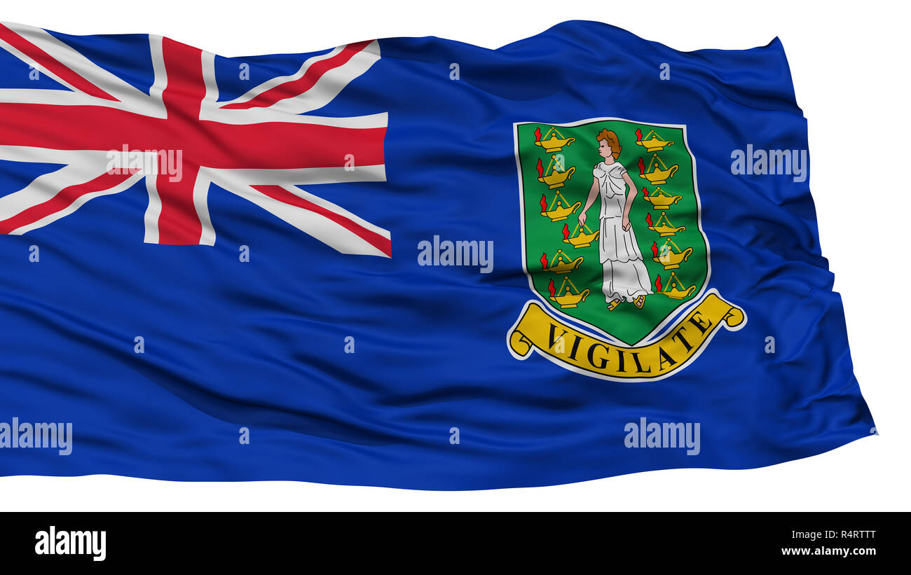 Isolated British Virgin Islands Flag Stock Photo - Alamy