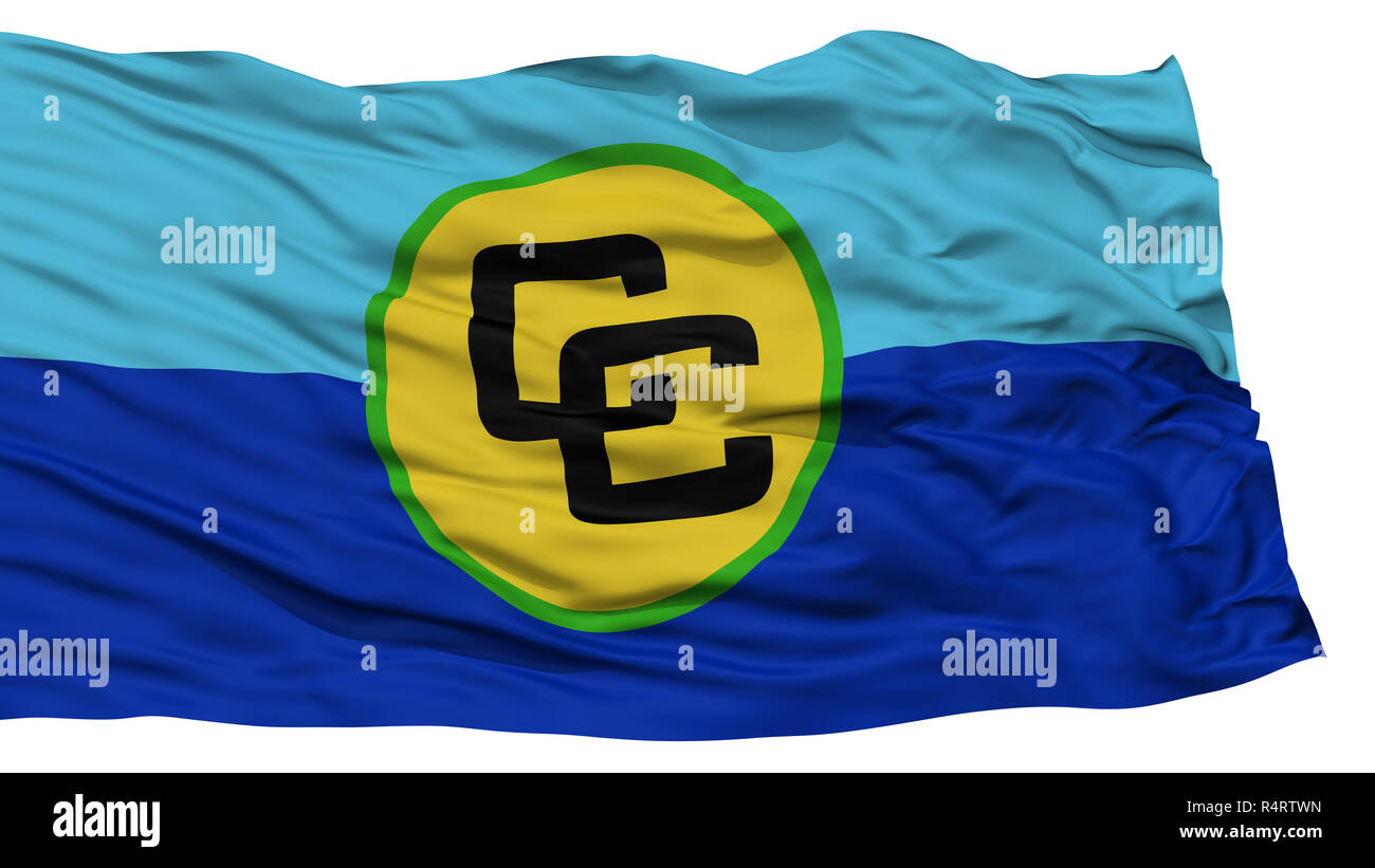 Isolated CARICOM Flag Stock Photo - Alamy