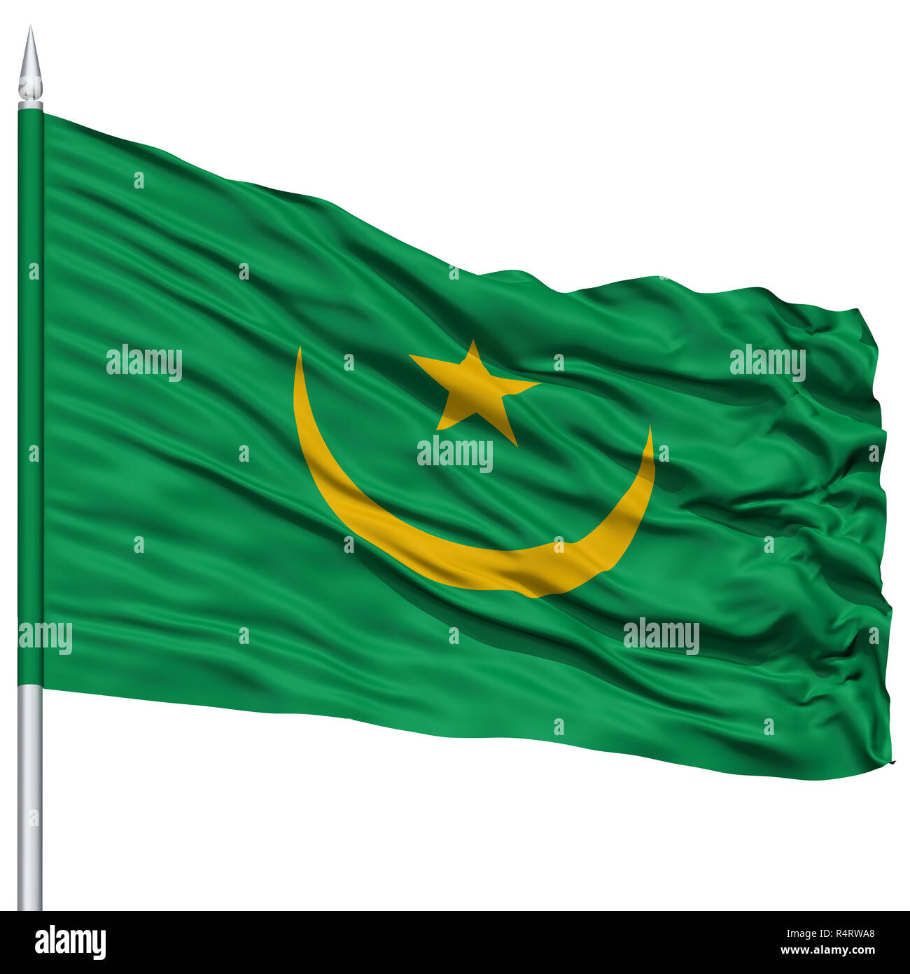 Muslim star moon on flag hi-res stock photography and images - Alamy