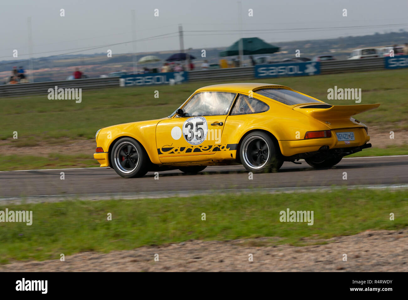 Classic and historic car racing meet held at the Zwartkops racetrack ...