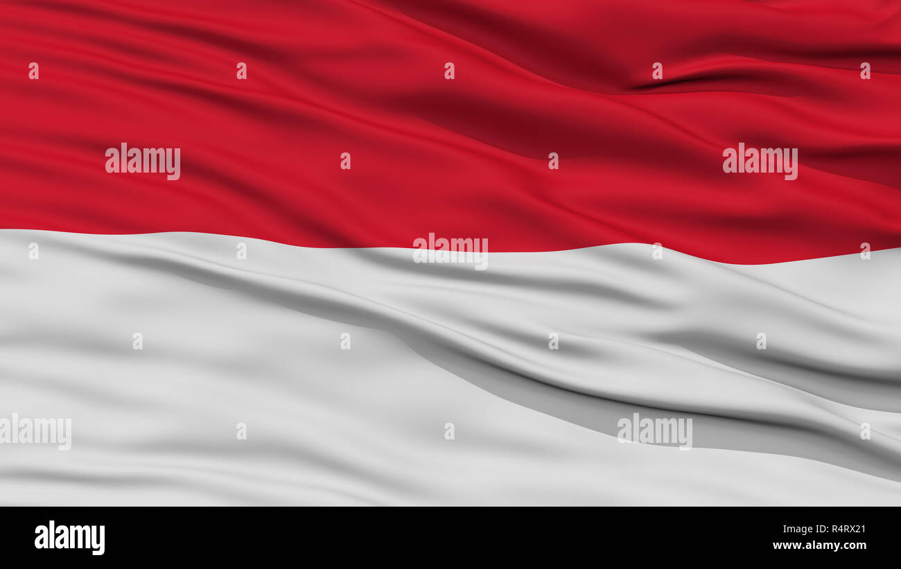 Closeup Monaco Flag Stock Photo - Alamy