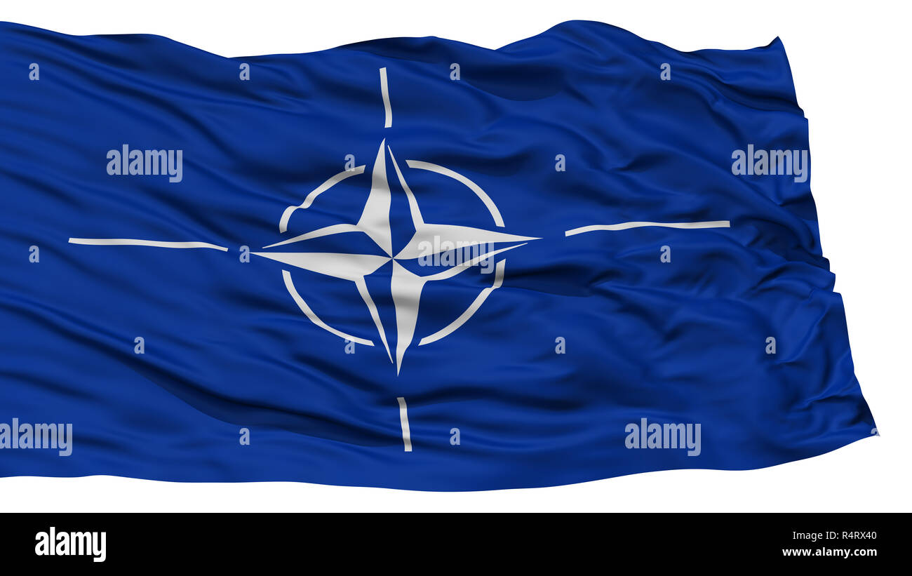 Isolated NATO Flag Stock Photo - Alamy