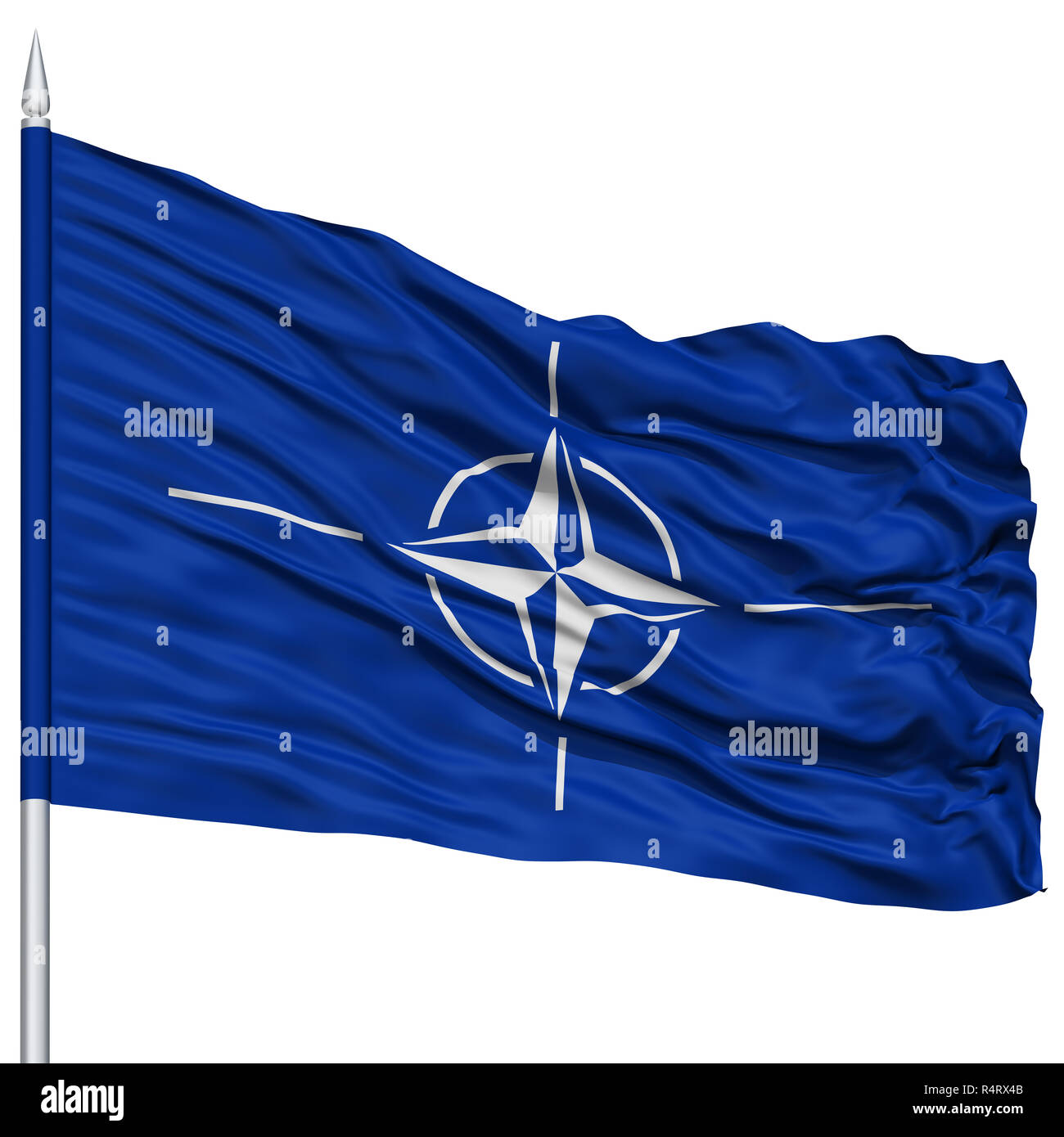 White nato flag hi-res stock photography and images - Alamy