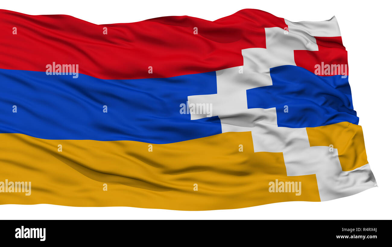 Isolated Nagorno Karabakh Flag Stock Photo - Alamy