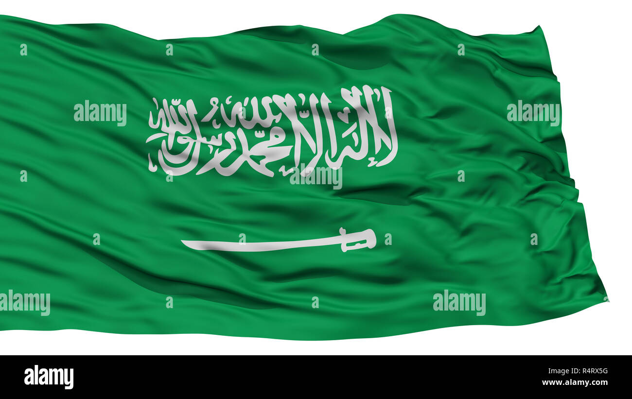 Isolated Saudi Arabia Flag Stock Photo - Alamy