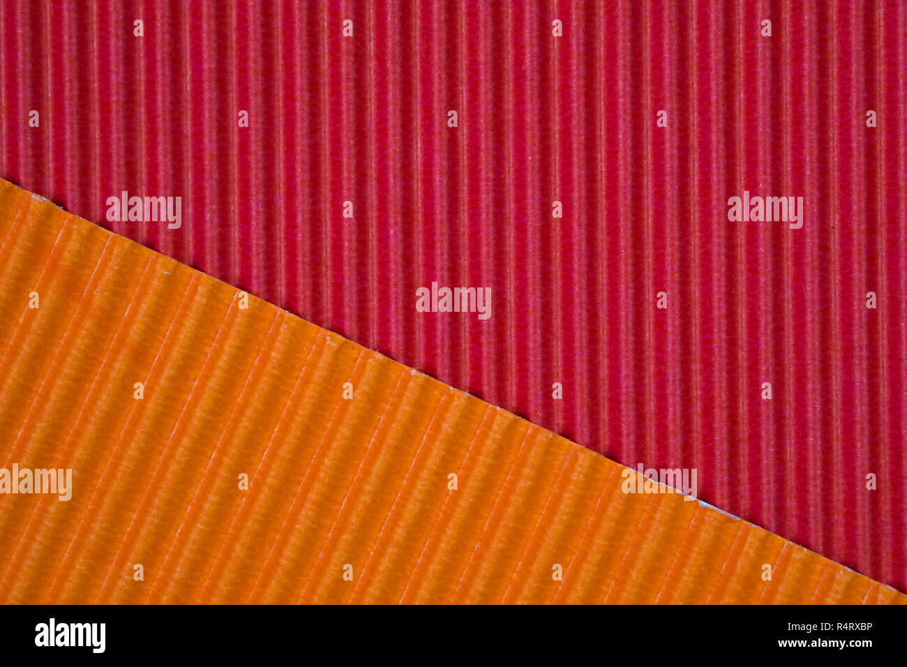 Red and orange corrugated paper texture, use for background. vivid ...