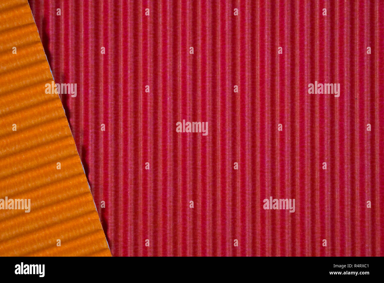 Red and orange corrugated paper texture, use for background. vivid ...