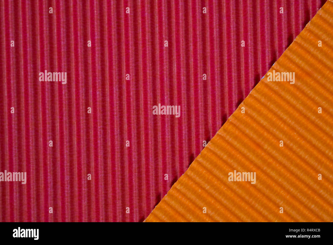 Red and orange corrugated paper texture, use for background. vivid ...