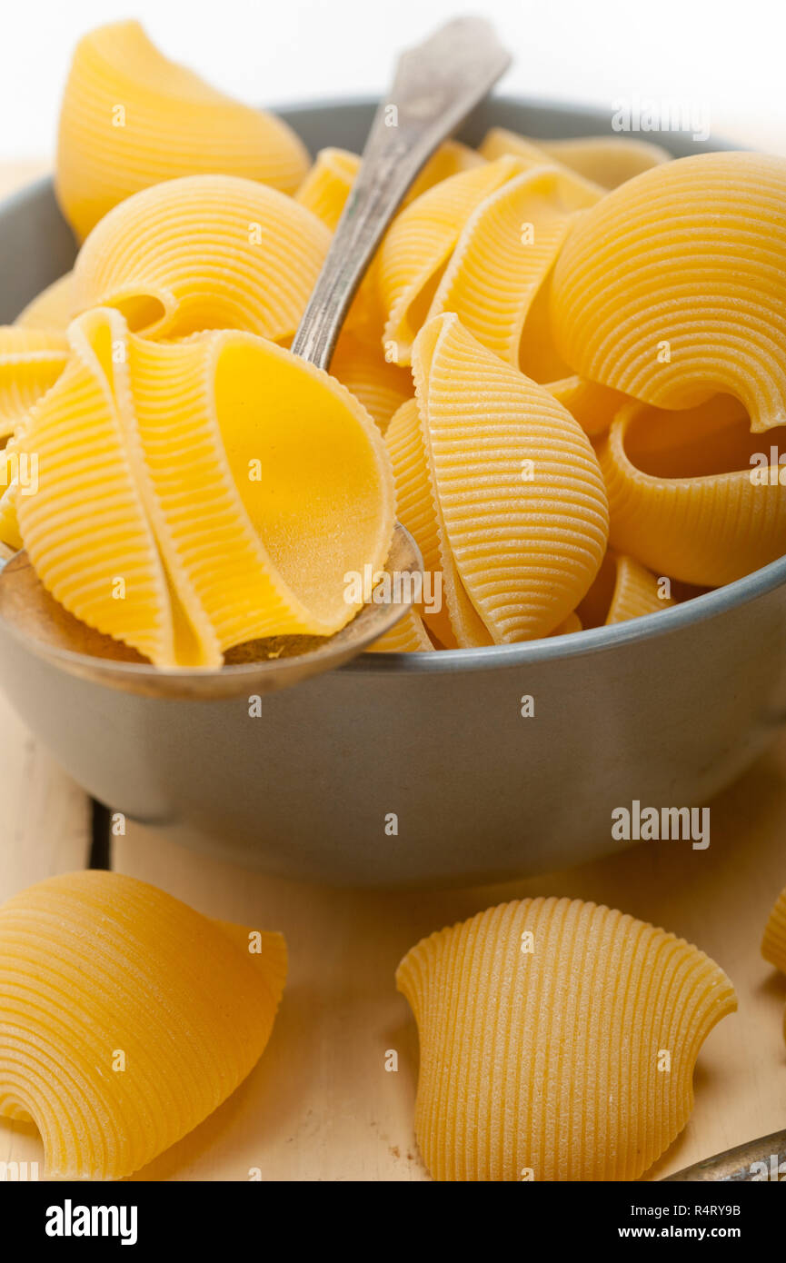 Italian snail lumaconi pasta Stock Photo - Alamy