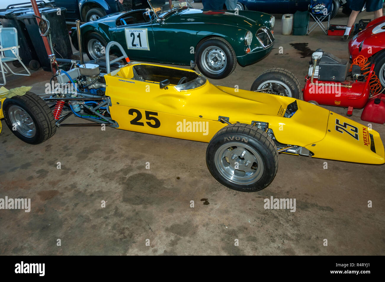 Classic and historic car racing meet held at the Zwartkops racetrack ...