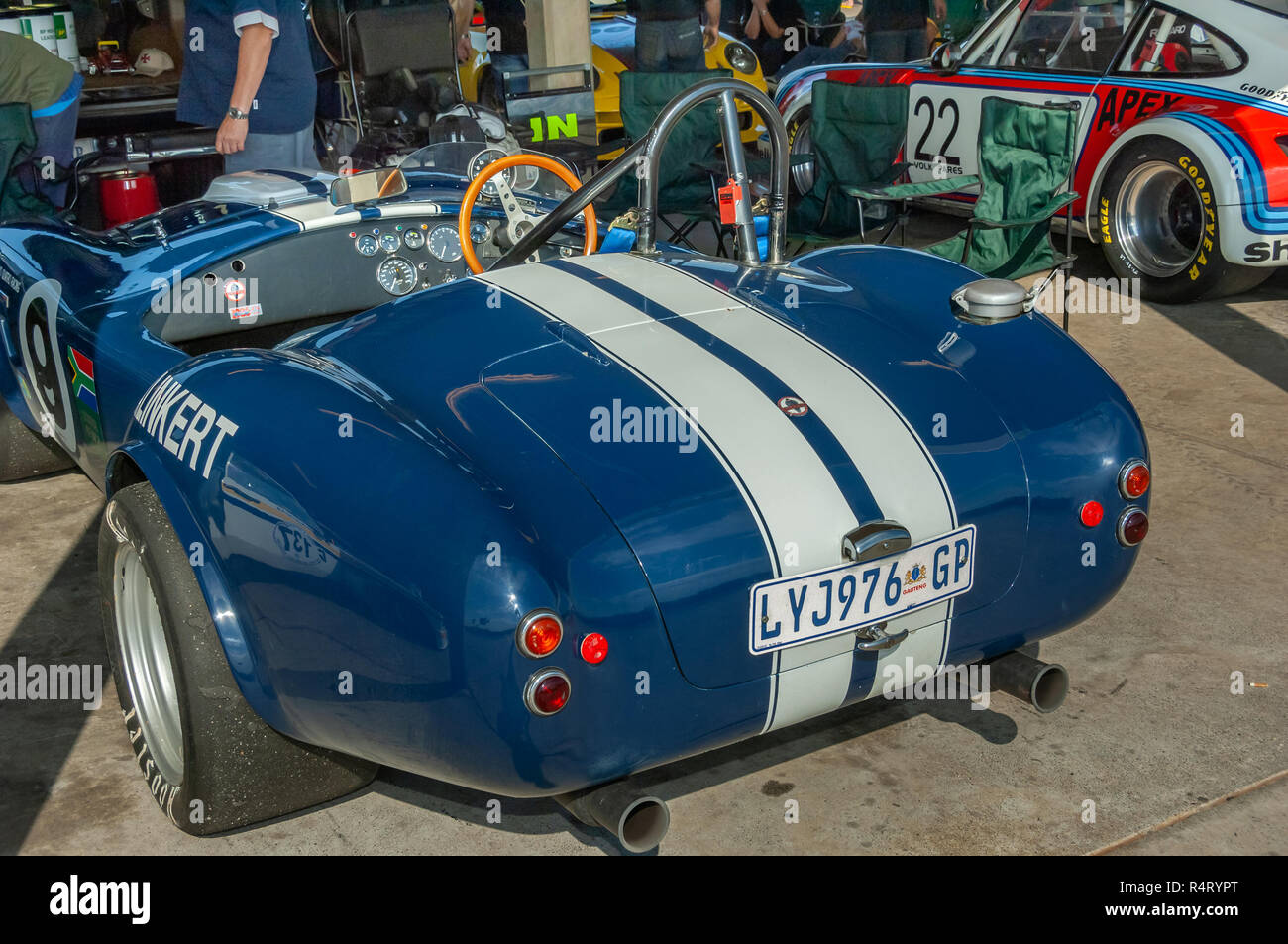 Classic and historic car racing meet held at the Zwartkops racetrack ...
