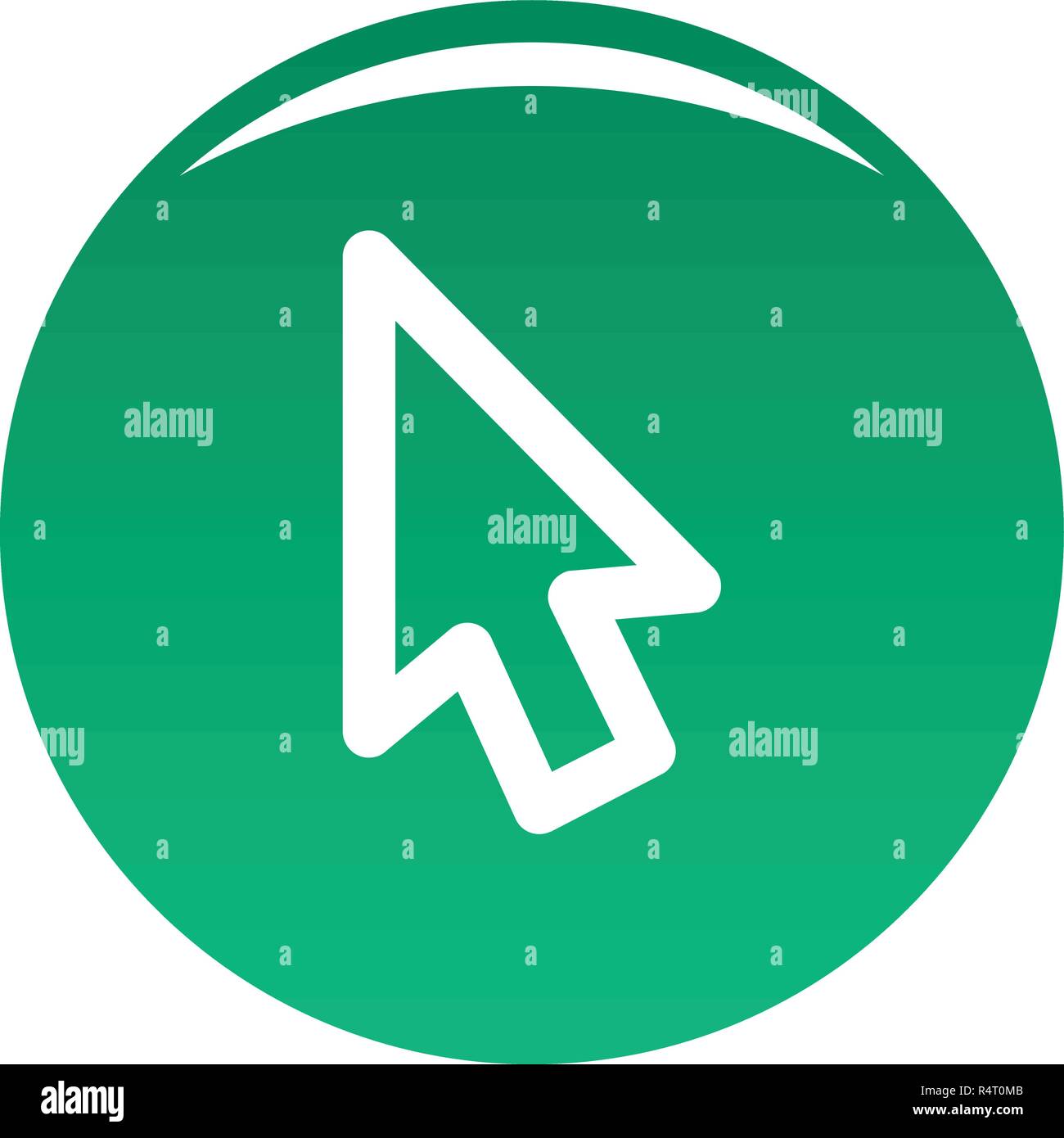 Cursor retro element icon. Simple illustration of cursor retro element vector icon for any ...