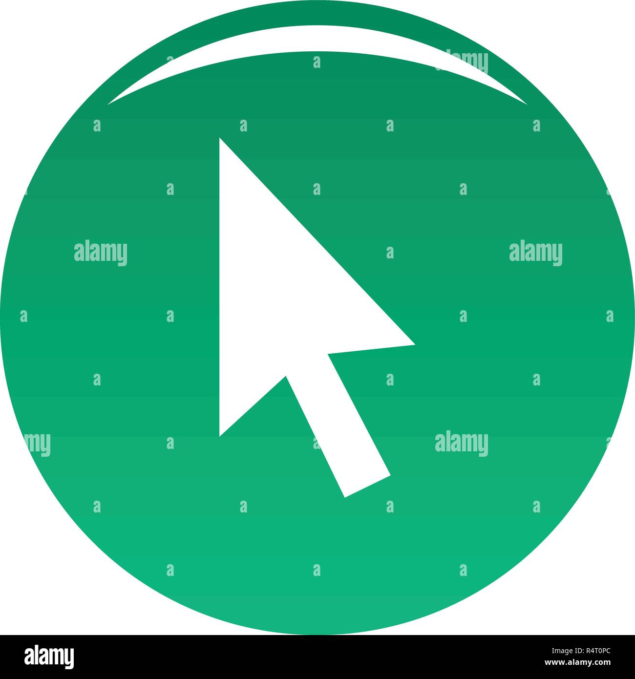 Cursor normal element icon. Simple illustration of cursor normal ...