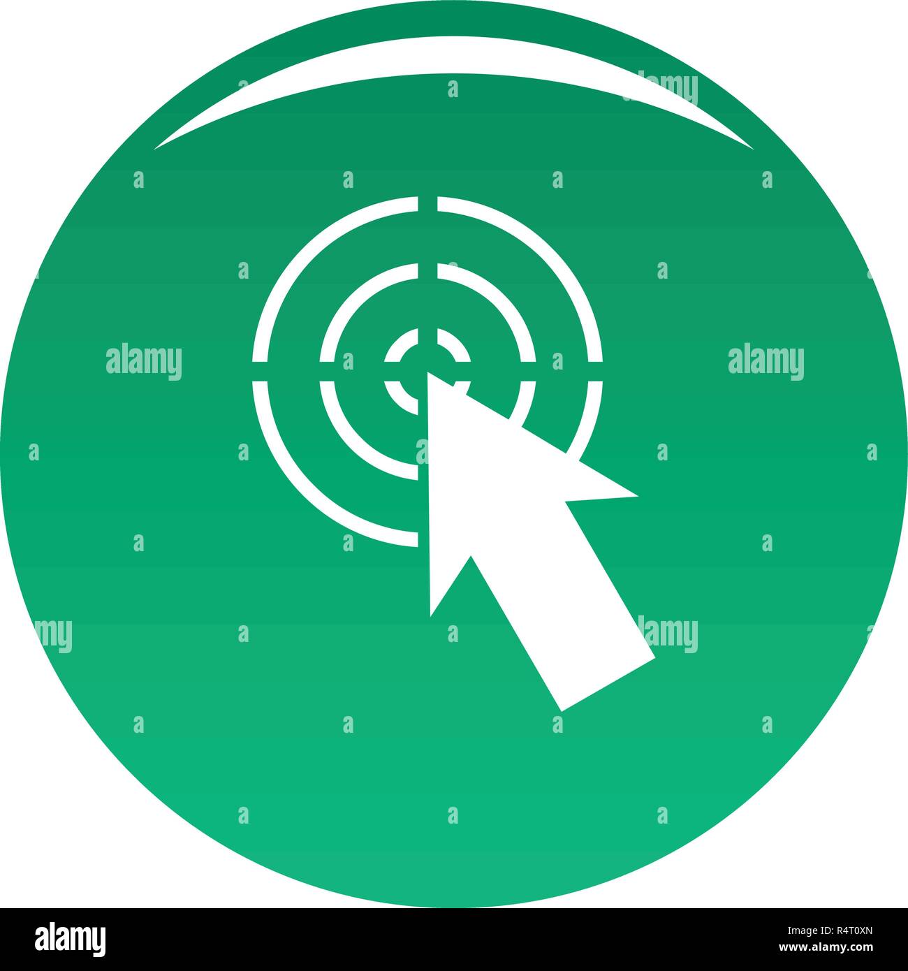 Cursor shape icon. Simple illustration of cursor shape vector icon for ...