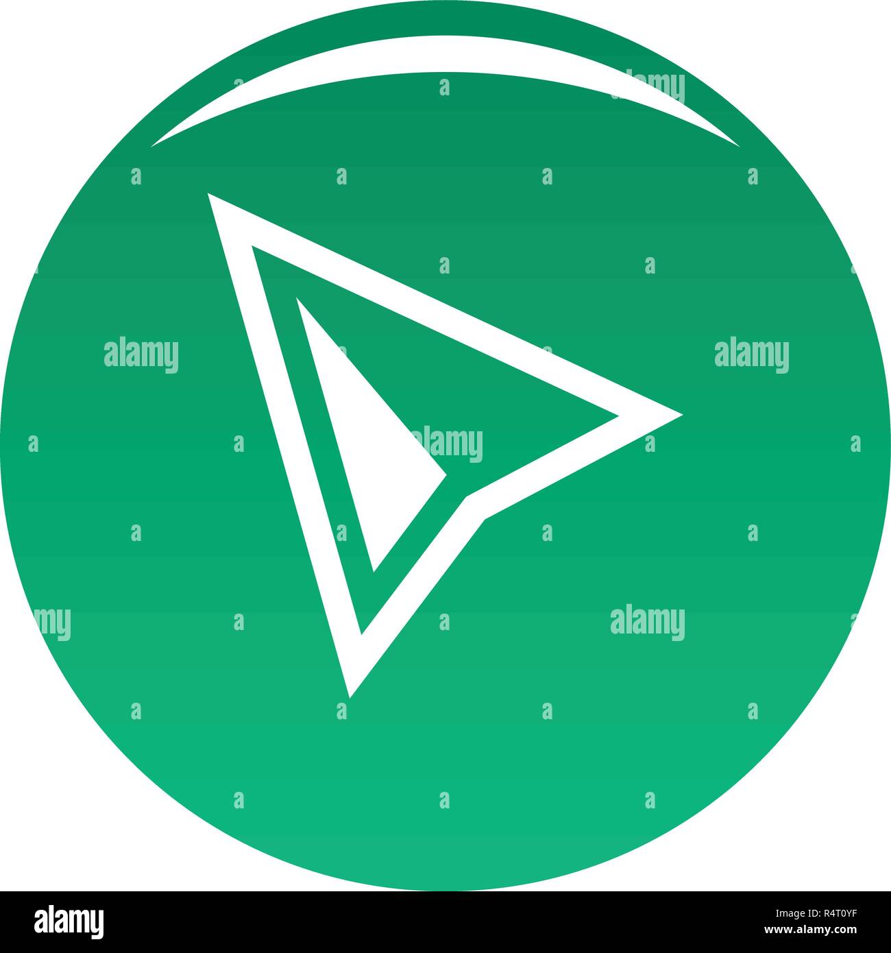 Cursor modern icon. Simple illustration of cursor modern vector icon ...