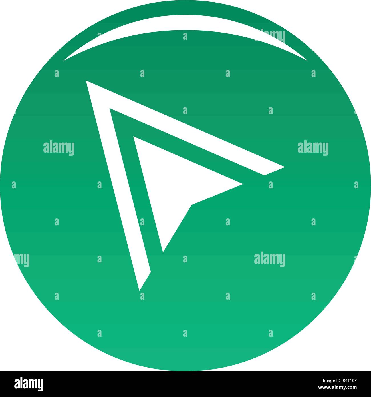 Cursor element icon. Simple illustration of cursor element vector icon ...