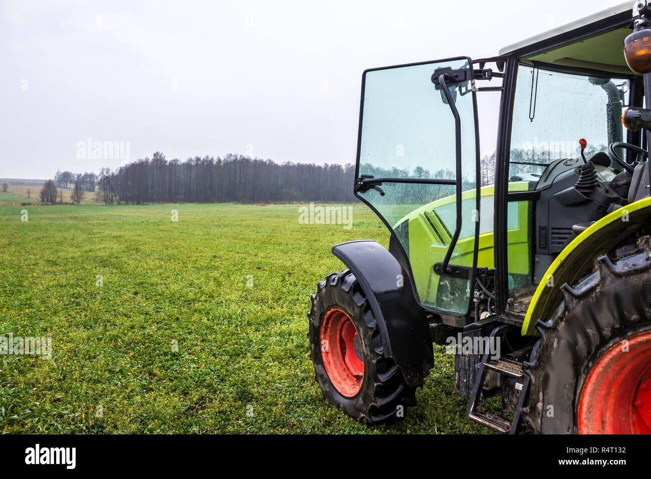 Tractor in a rainy forest hi-res stock photography and images - Alamy