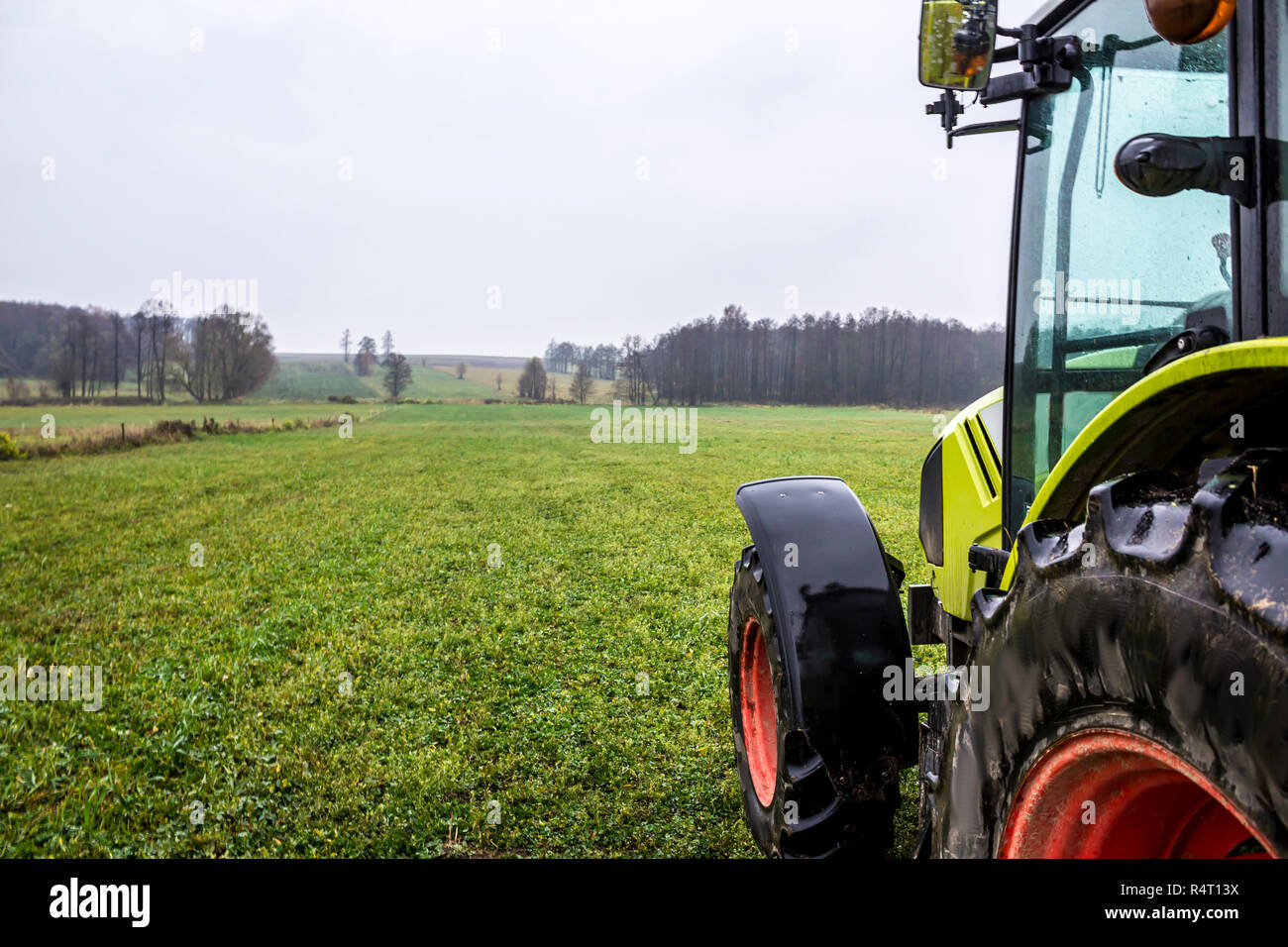 Tractor in a rainy forest hi-res stock photography and images - Alamy