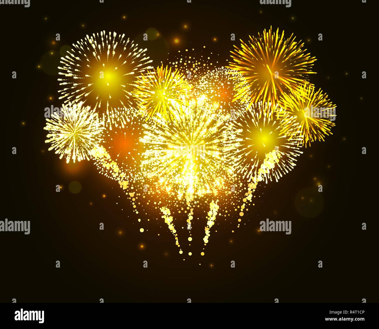 Vector golden firework Stock Vector Image & Art - Alamy