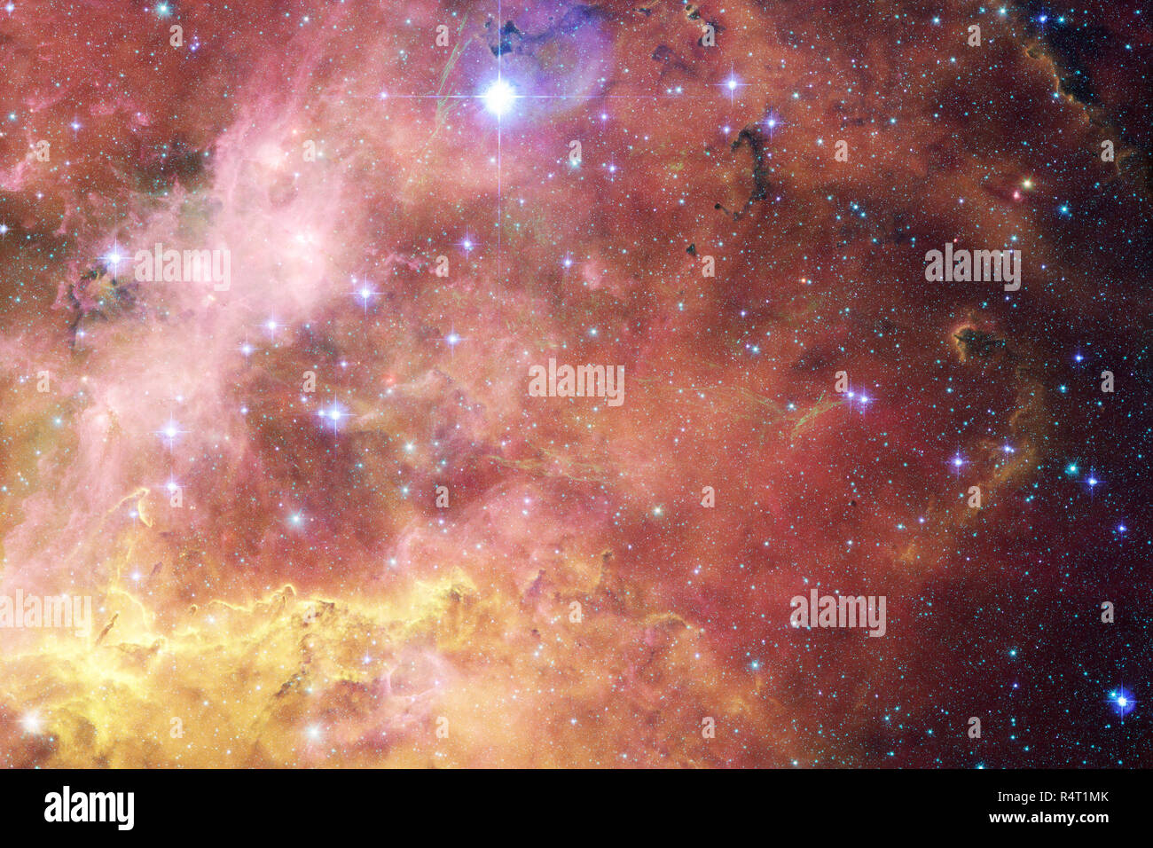 Glowing galaxy, awesome science fiction wallpaper. Elements of this image furnished by NASAnd ...
