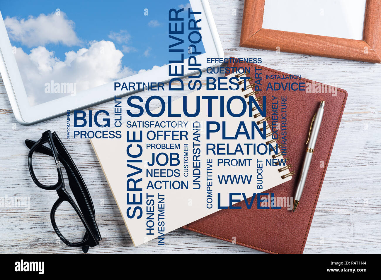 Modern workplace concept Stock Photo - Alamy