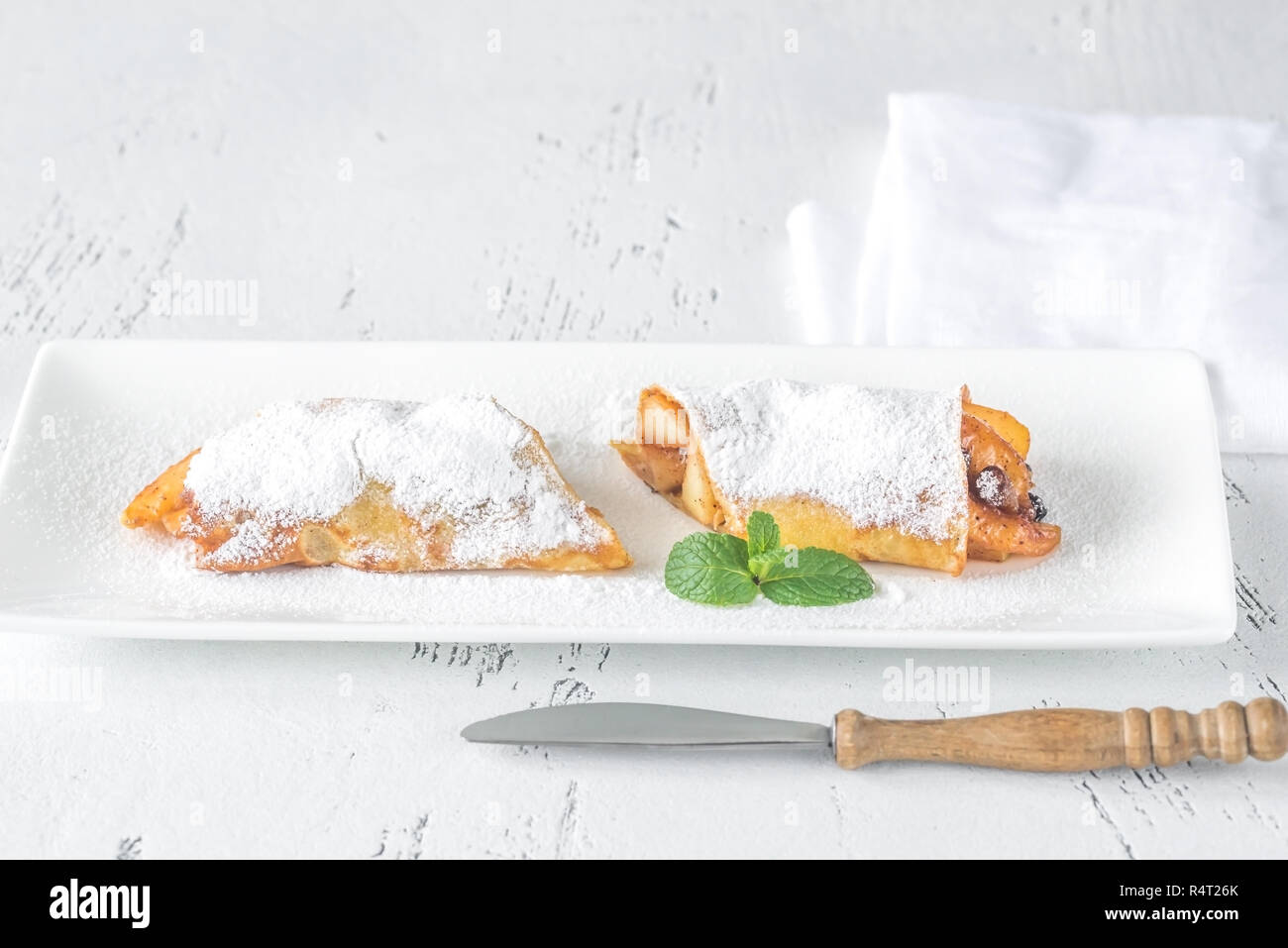 Baking crepes close up view hi-res stock photography and images - Alamy