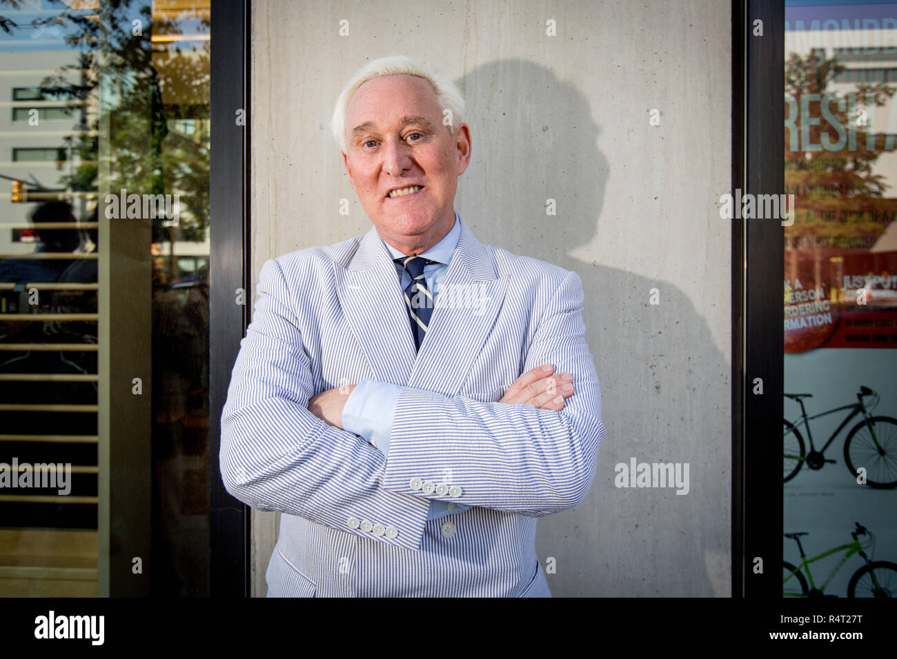 Former adviser to Donald Trump, Roger Stone at a book signing event in ...