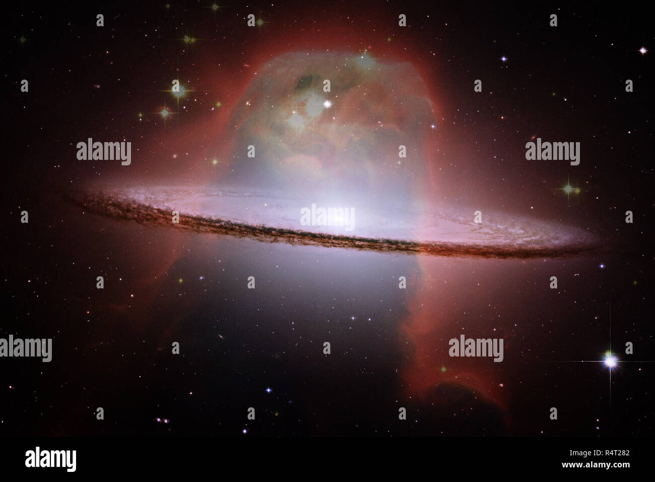 Cosmic landscape, awesome science fiction wallpaper with endless outer ...