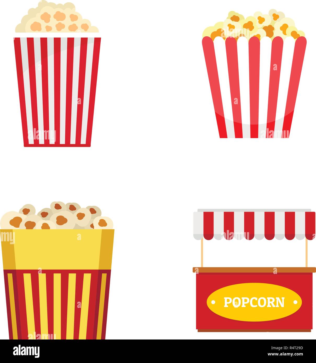 Circus Popcorn Box Template