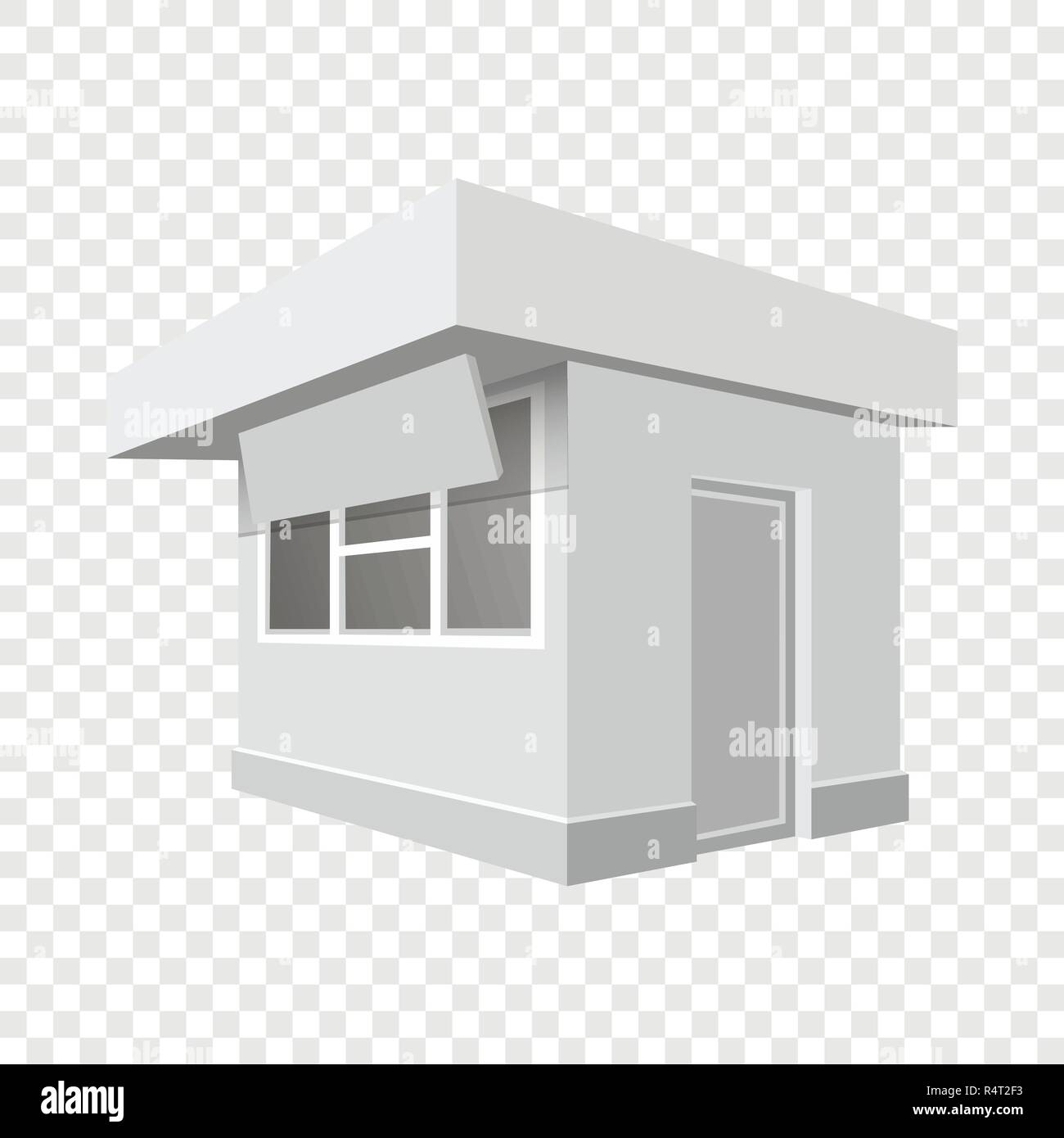 Small shop mockup. Realistic illustration of small shop vector mockup ...